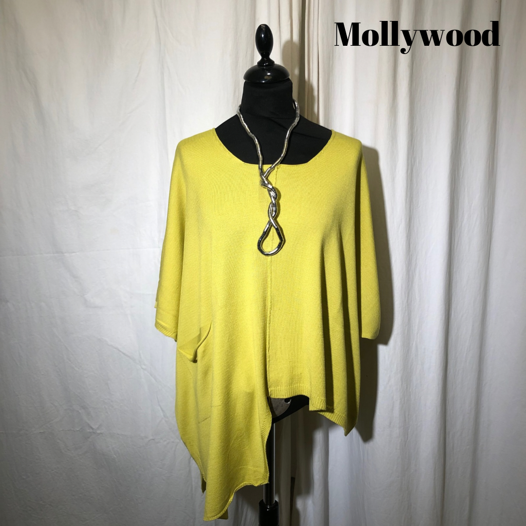 2025 Mollywood Design strik over-size Lime - Bluser - Stine & Ko